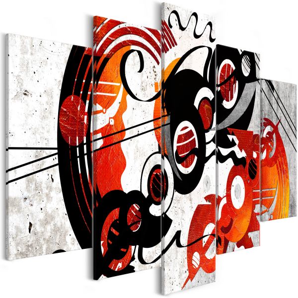 Tableau Music Creations (5 Parts) Wide 200x100 cm | Leroy Merlin