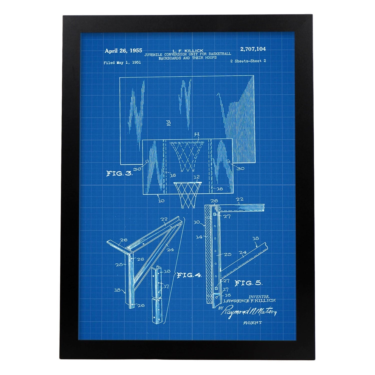 Brevet Avec Mécanisme De Base. Perte Avec Old Patent Design Black Cadre ...