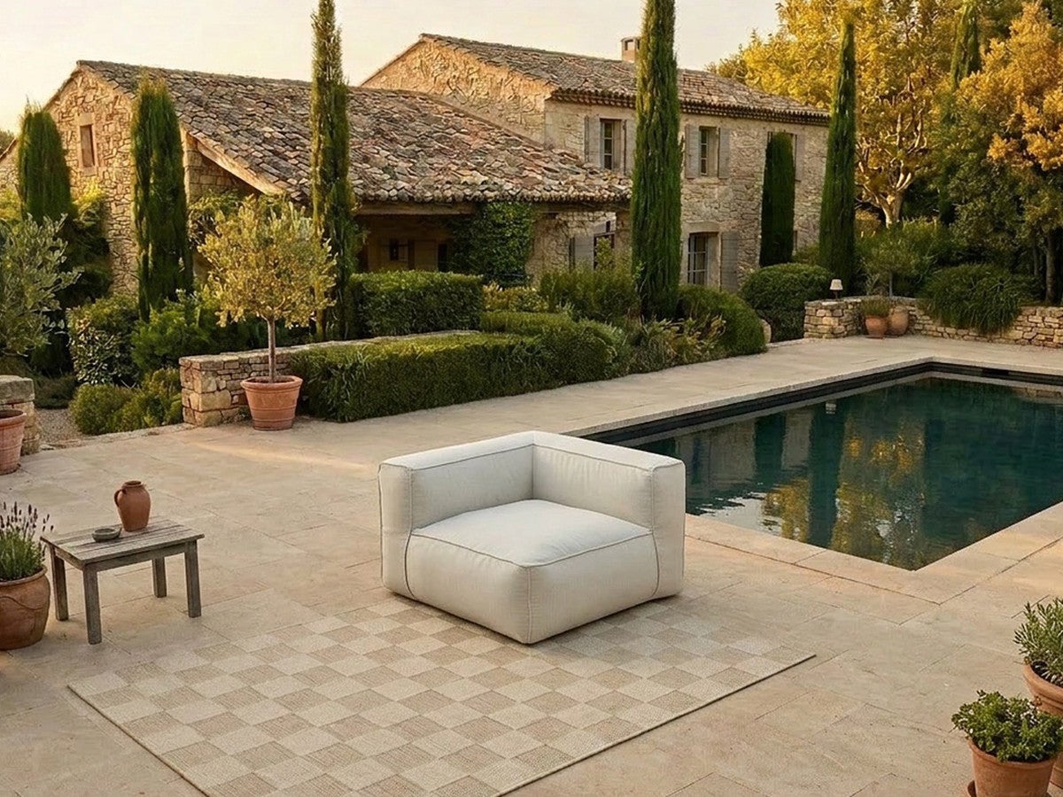 BOBOCHIC Angle pour canapé de jardin modulable GIULIA avec bâche de ...