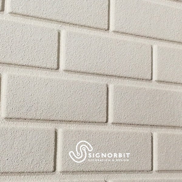 Pannello Finto Mattone BIANCO In EPS Resinato Misura 100x50 Cm Spessore ...