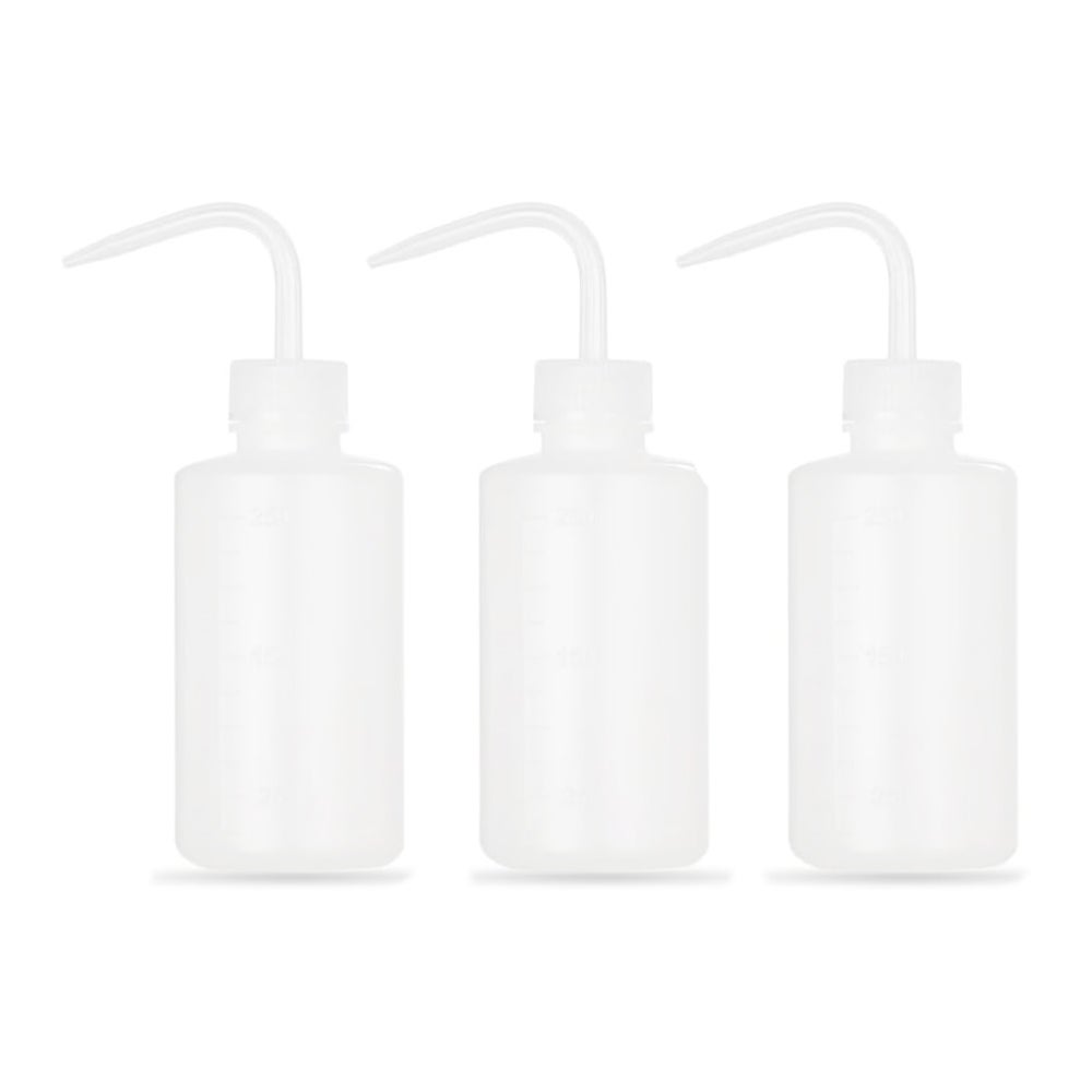 Lot de 3 pissettes de 250 ml - Flacons de laboratoire avec pipette fine ...