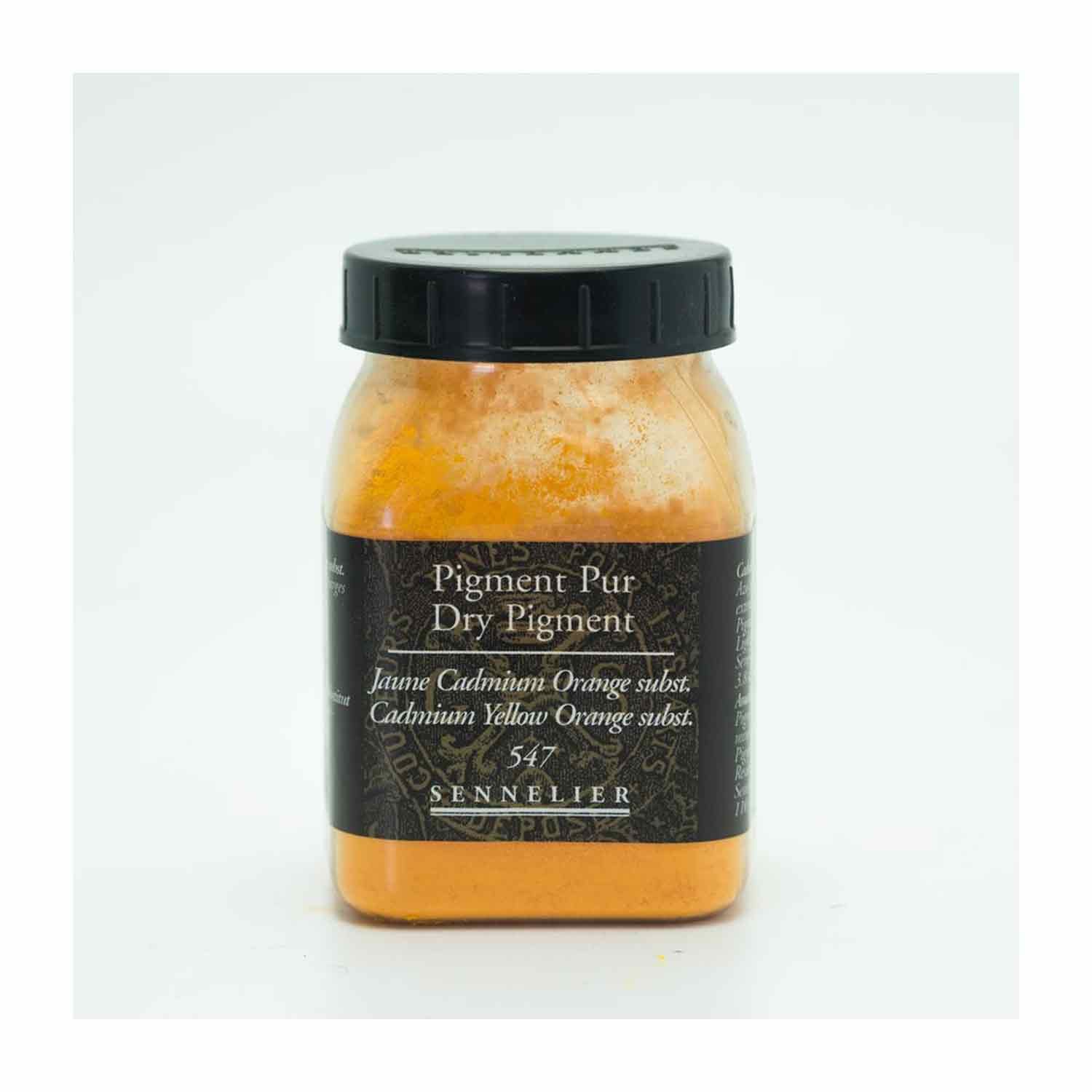 Pigment pour création de peinture - pot 110 g - Jaune de cadmium orange ...