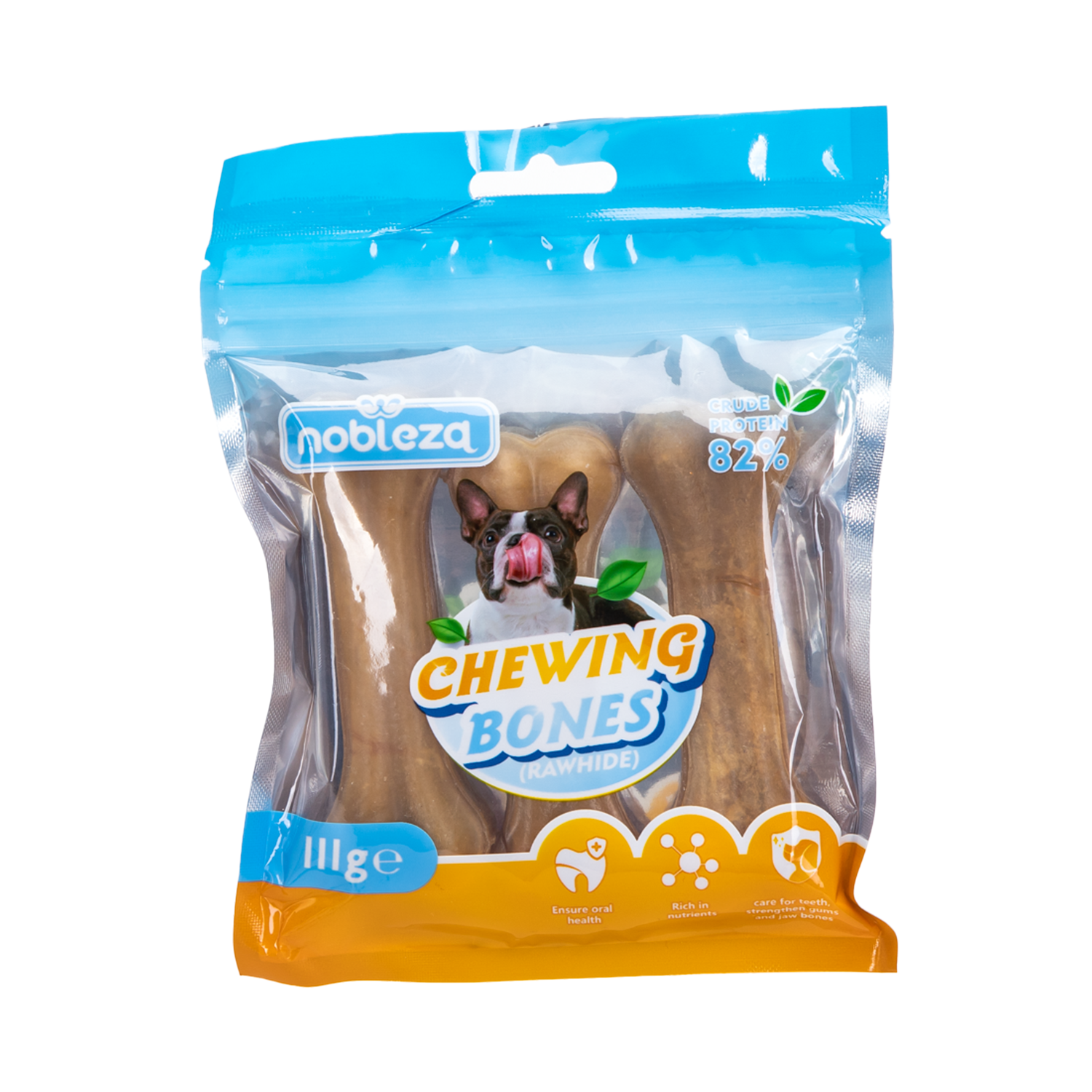 Os à mâcher pour chien 10 cm x 18 pièces, os en peau de bœuf 100 % ...