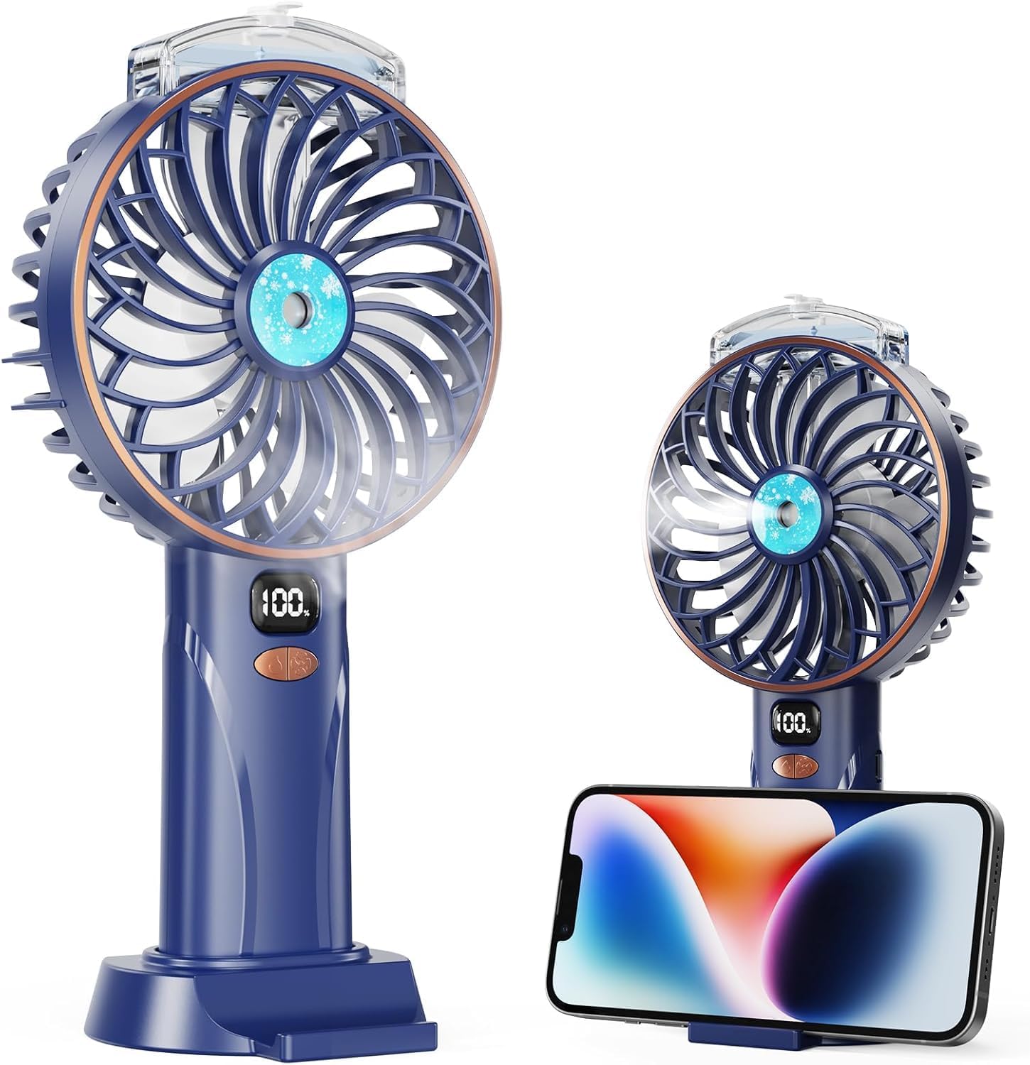 Ventilateur Pulvérisateur à Main, Mini Ventilateurs USB Rechargeables ...