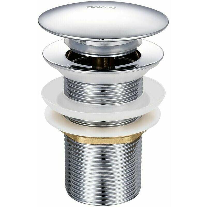 Bonde de Lavabo Pop-up sans Trop-Plein en Laiton Chromé G 1-1/4 ...