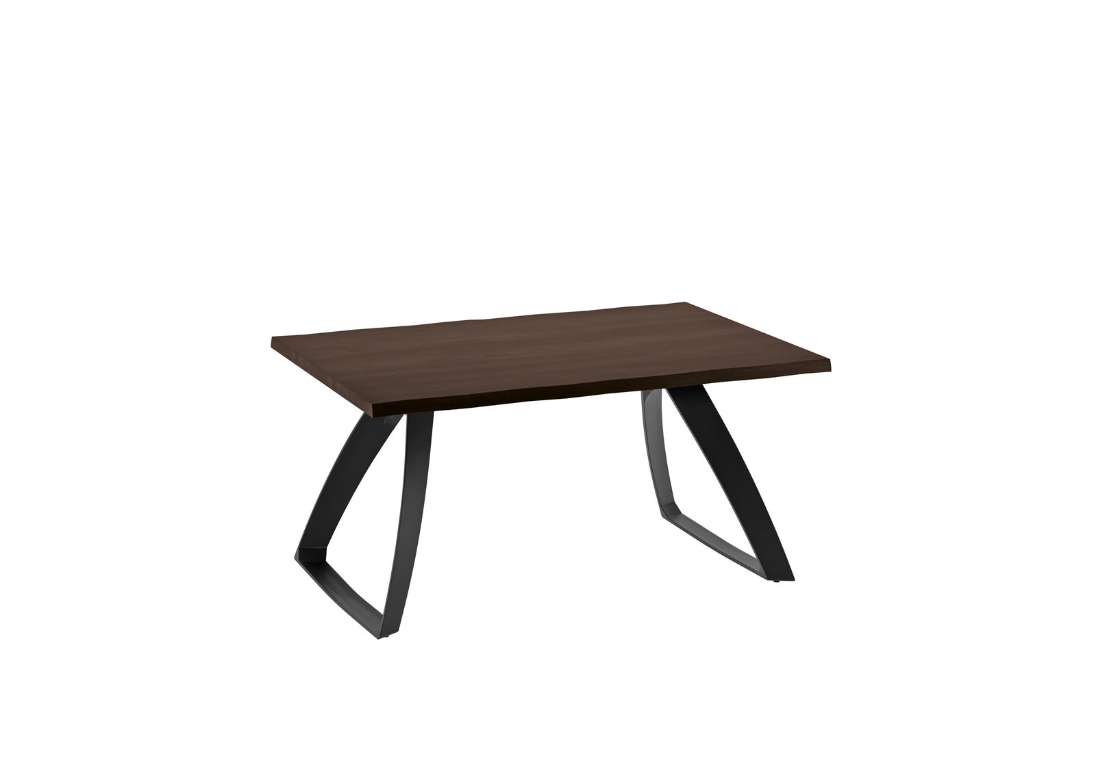 Bridge Table fixe (160 x 90 cm) en placage chêne noir | Leroy Merlin