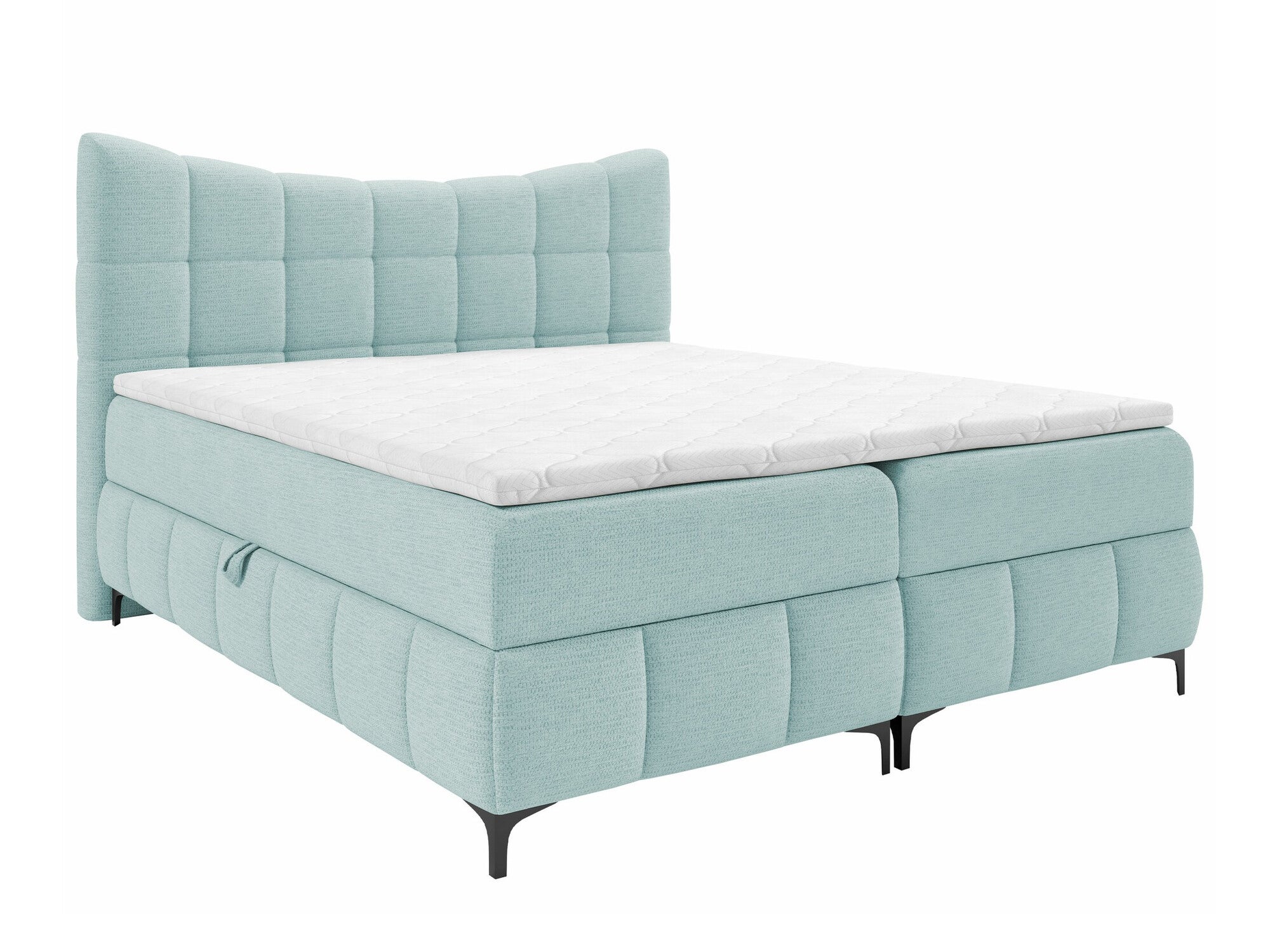 Letto continentale Baltimore 193, Doppio, Continentale, Blu, 180x200 ...