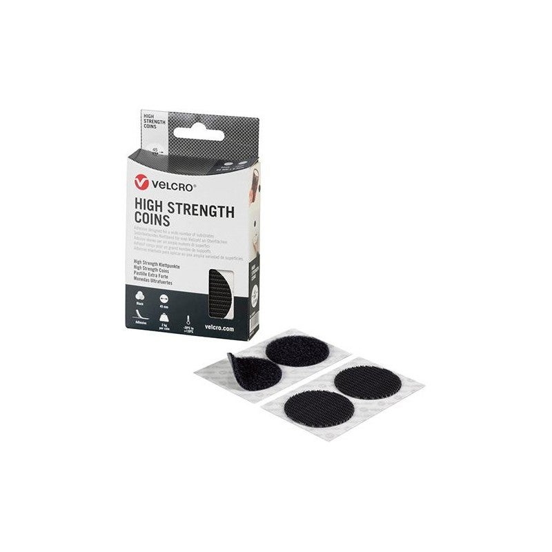 Bande Velcro Fixation haute résistance 45mm noir 6 unités | Leroy Merlin