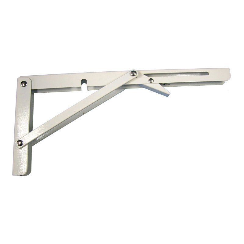 Console pliante acier laque blanc - hauteur (mm) : 145 - longueur (mm ...