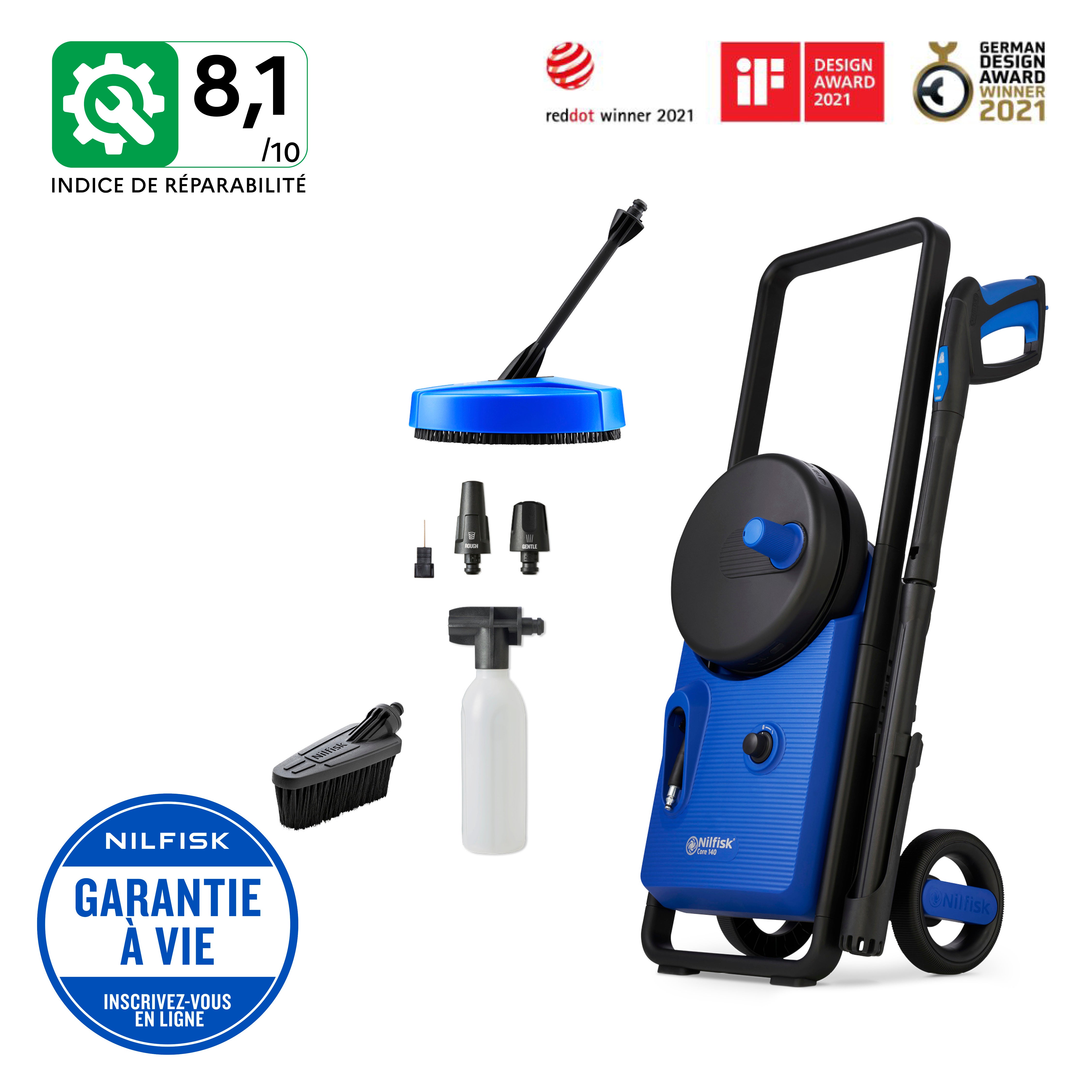 Nilfisk Core 140-8 In Hand Powercontrol - Home Nettoyeur haute pression ...