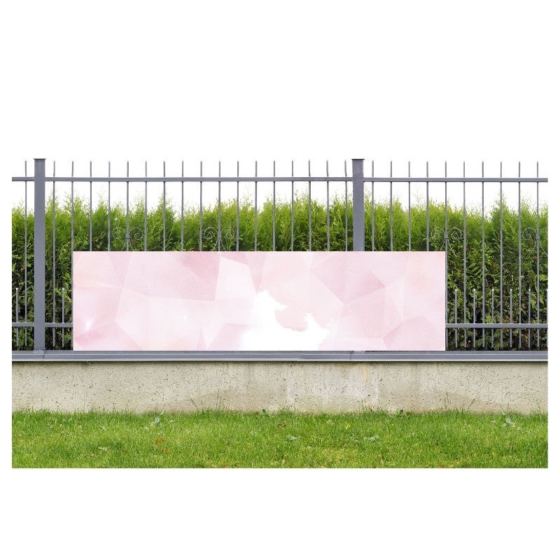 Brise vue design imprimé CONSTRUCTION, H.0.8 x L.3 m, 100% occultant ...
