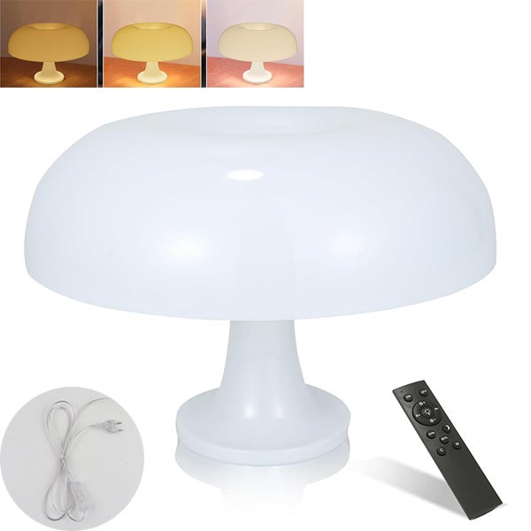 Lampe d'Ambiance Champignon– 3 Modes d'Éclairage (Chaud/Froid ...