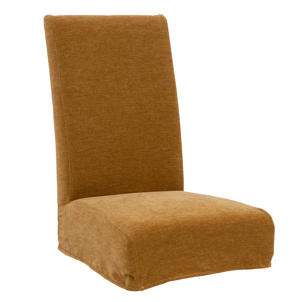Housse de chaise "Jana" ocre - Atmosphera créateur d'intérieur | Leroy ...