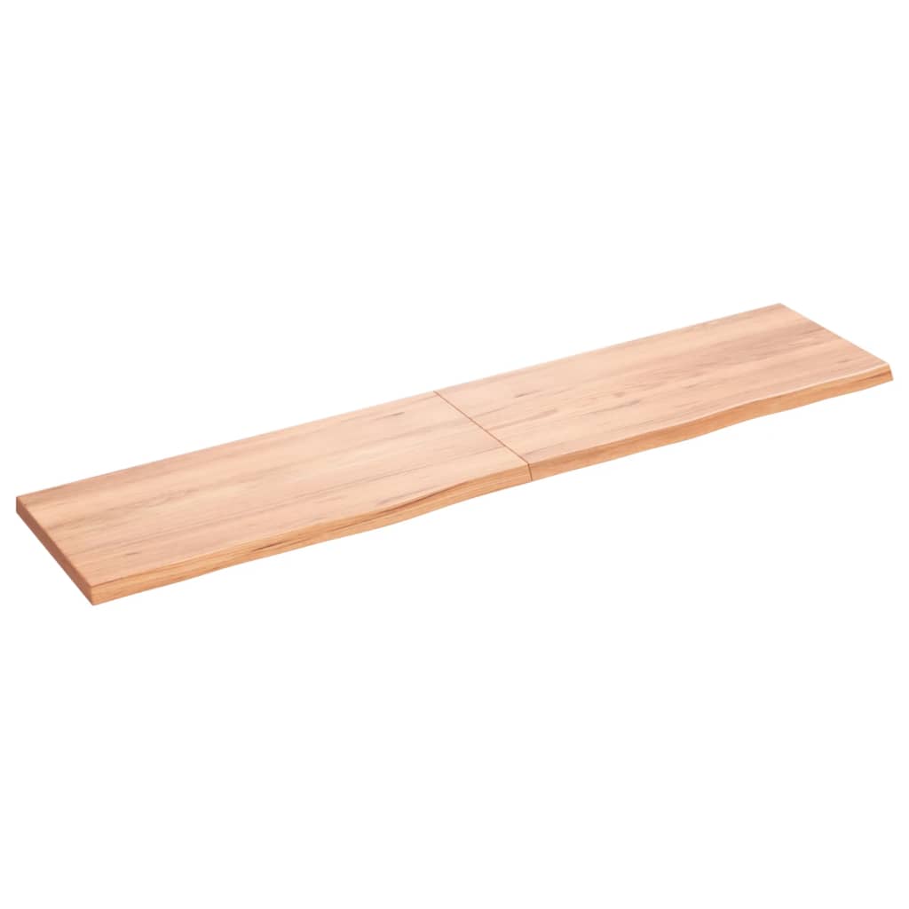 Tablero mesa madera roble tratada marrón claro 180x40x(2-4) cm | Leroy ...