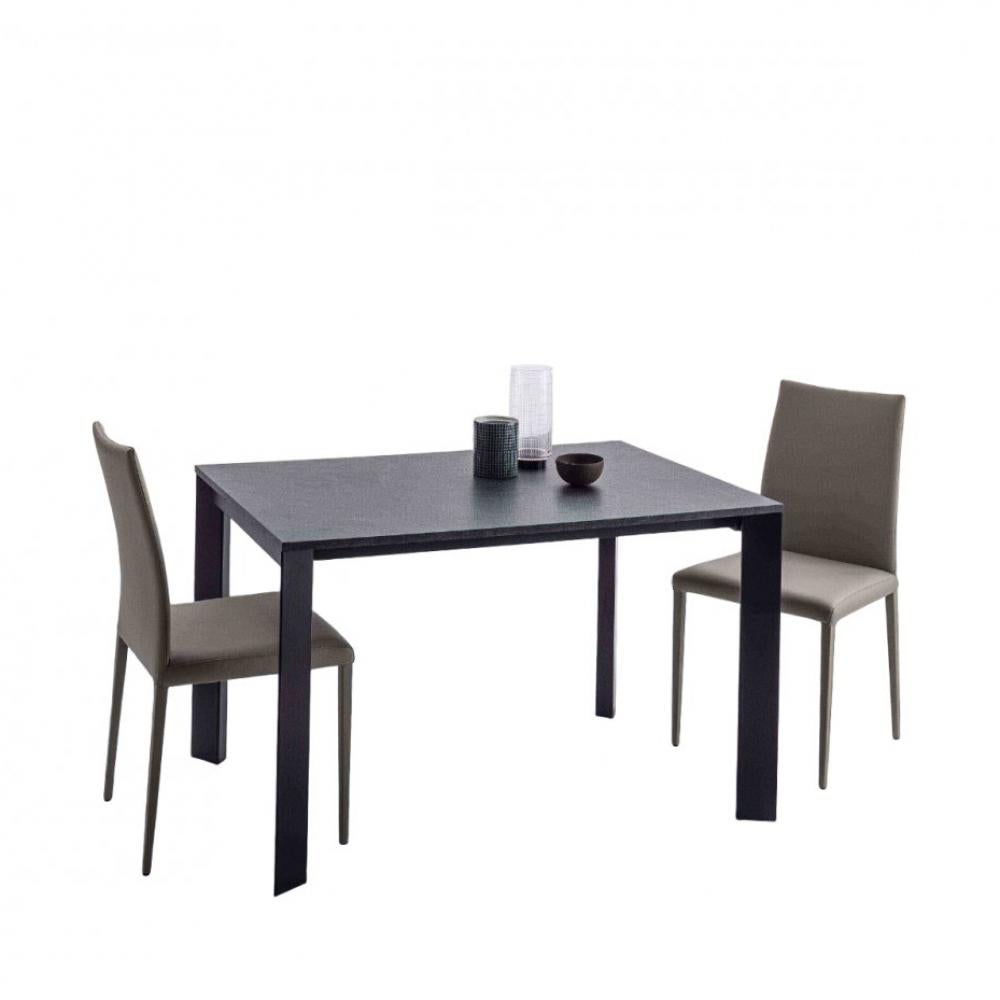 Table 6 couverts TEOREMA extensible 120 à 180cm pieds métal graphite ...
