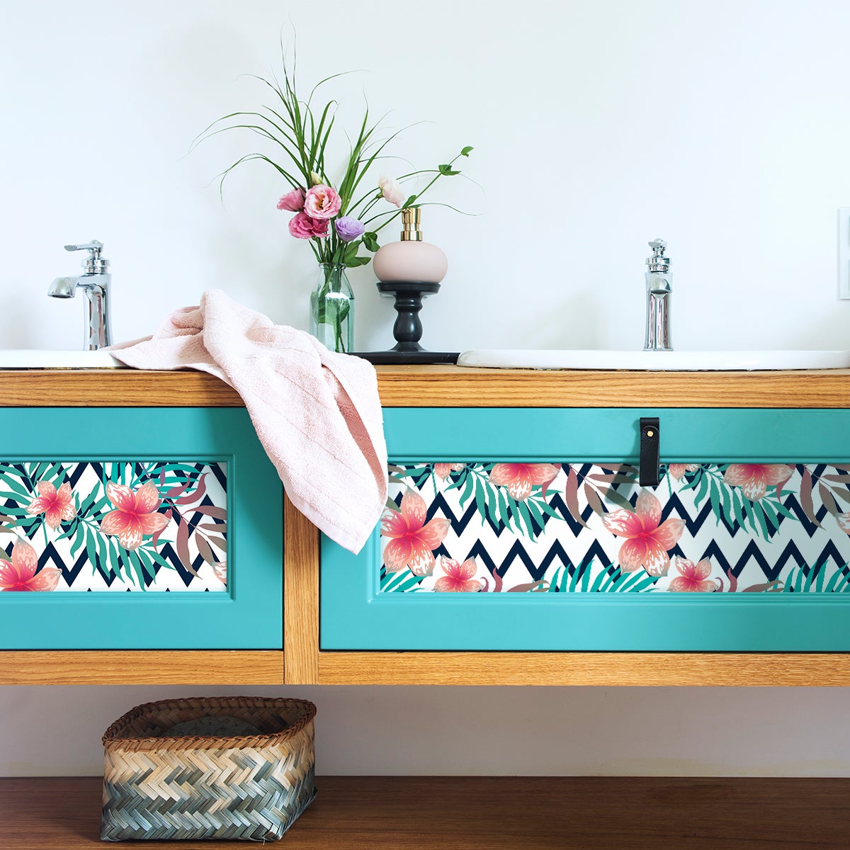 Sticker meuble tropical Reao 60 x 90 cm | Leroy Merlin