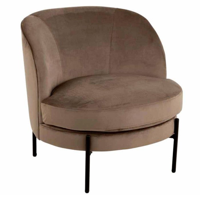 Fauteuil Lounge Design "Jula" 71cm Marron | Leroy Merlin