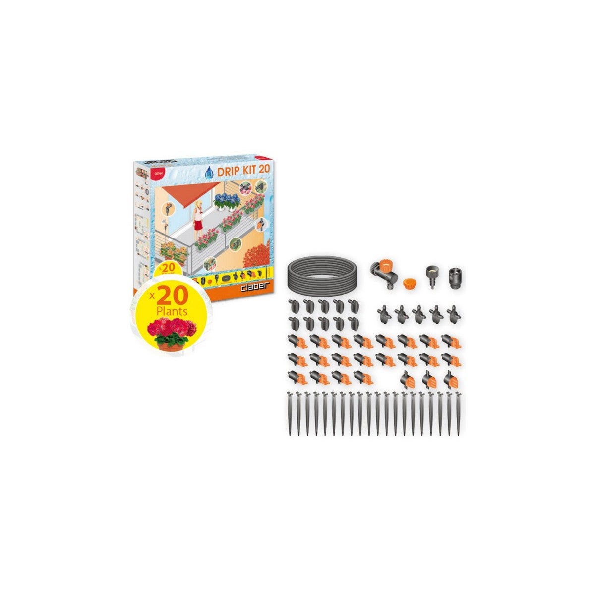 Kit Micro Irrigazione a Goccia 20 Gocciolatori Automatico Gocciolante ...