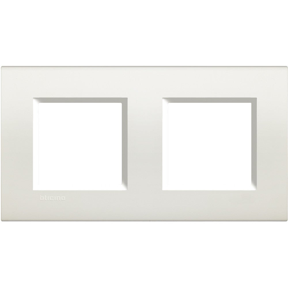 Marco Cuadrado 2x2 Módulos BTicino Living Light LNA4802M2BI, Blanco ...