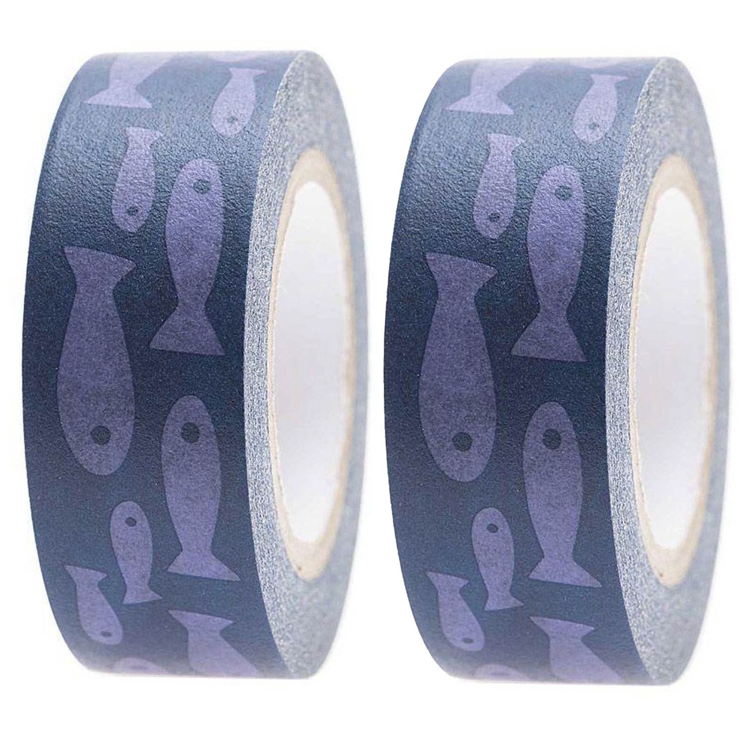 2 masking tapes poissons 10 m x 1,5 cm - Rico Design | Leroy Merlin