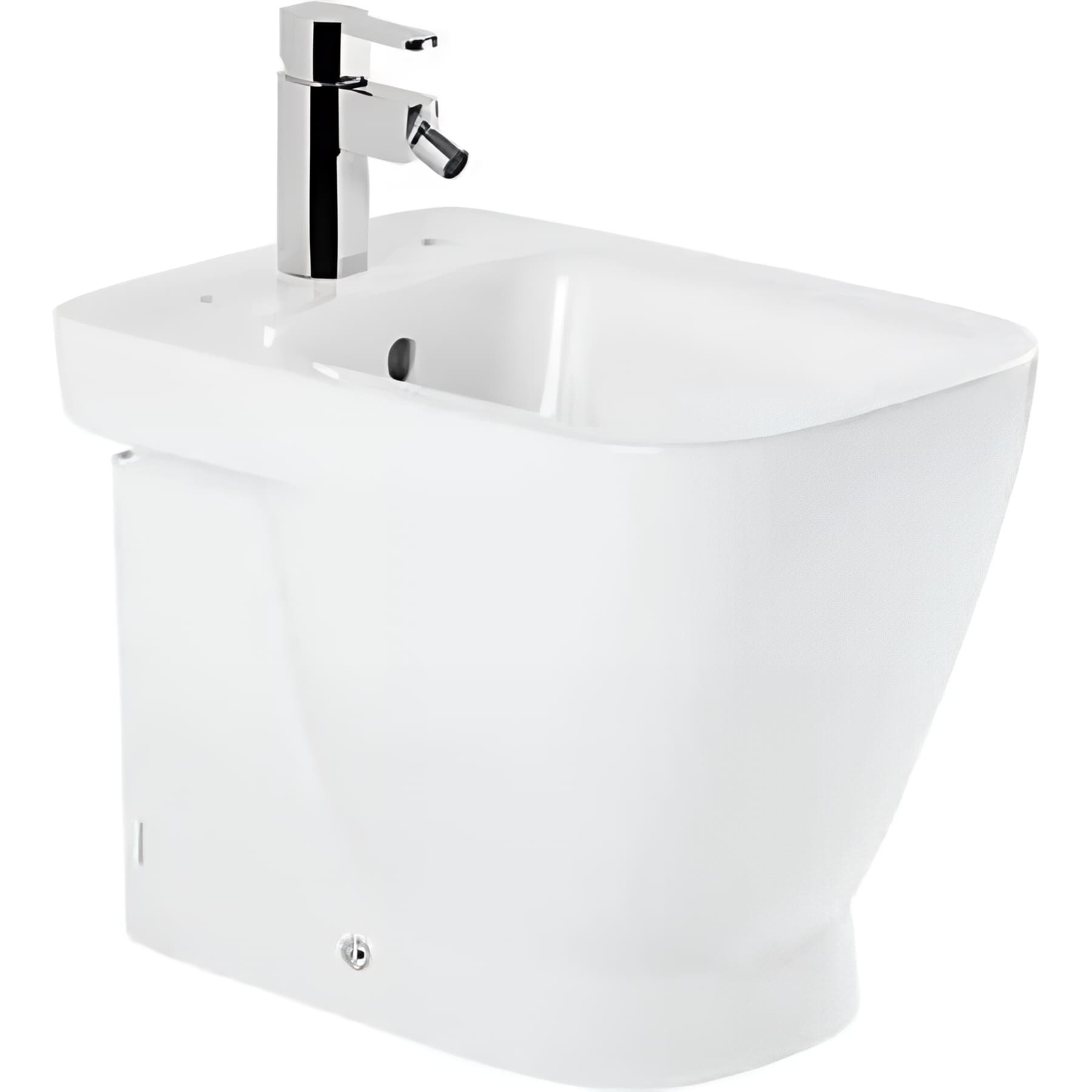 Bidet céramique traditionnelle SANINDUSA Look avec trous pour abattant ...