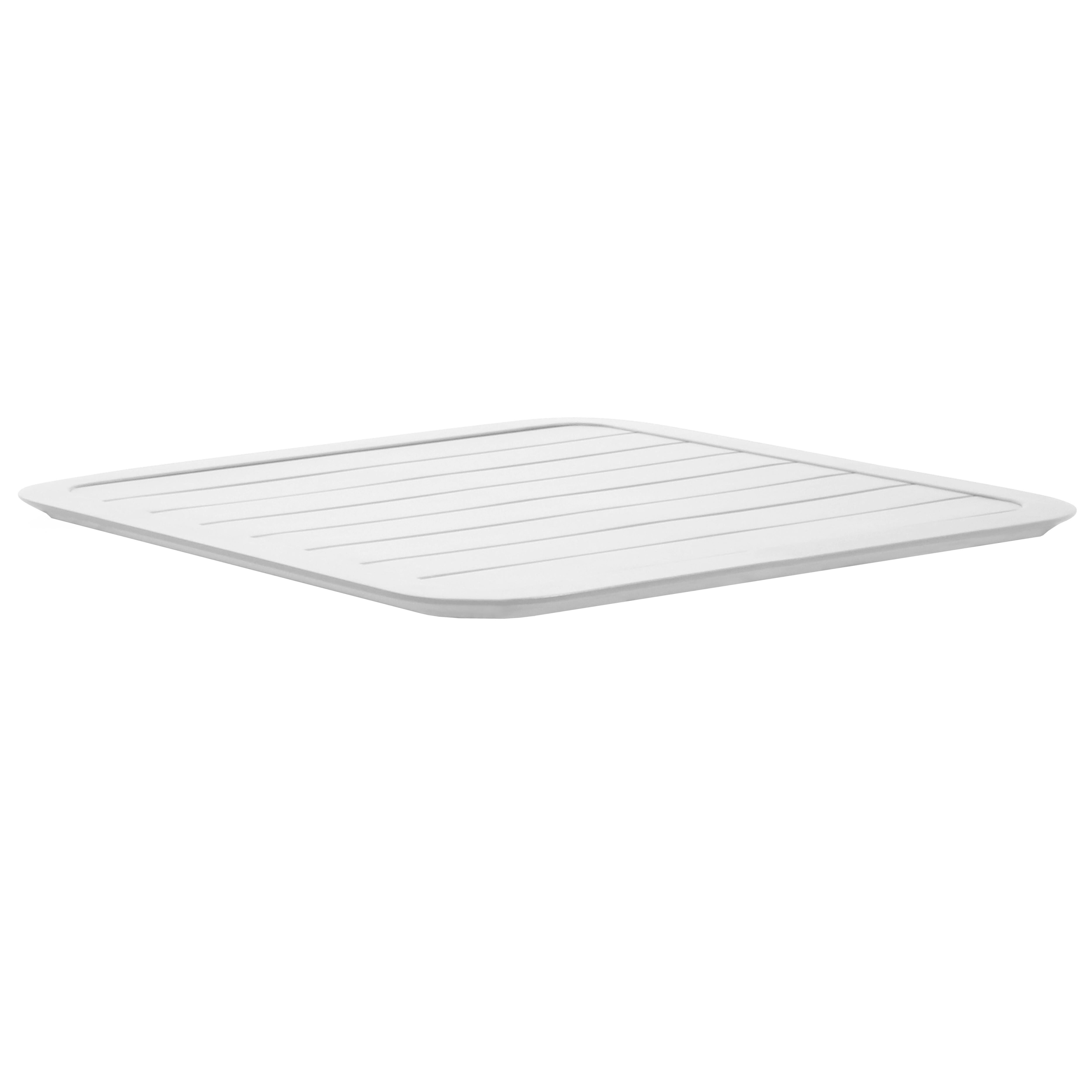 Plateau de table 60x60 cm en aluminium blanc Almada | Leroy Merlin