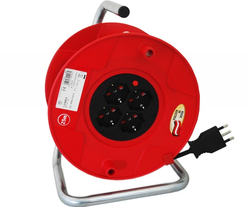 Prolunga avvolgicavo 4 prese Shuko bipasso Brennenstuhl 260 H05VV-f 3G1 ...