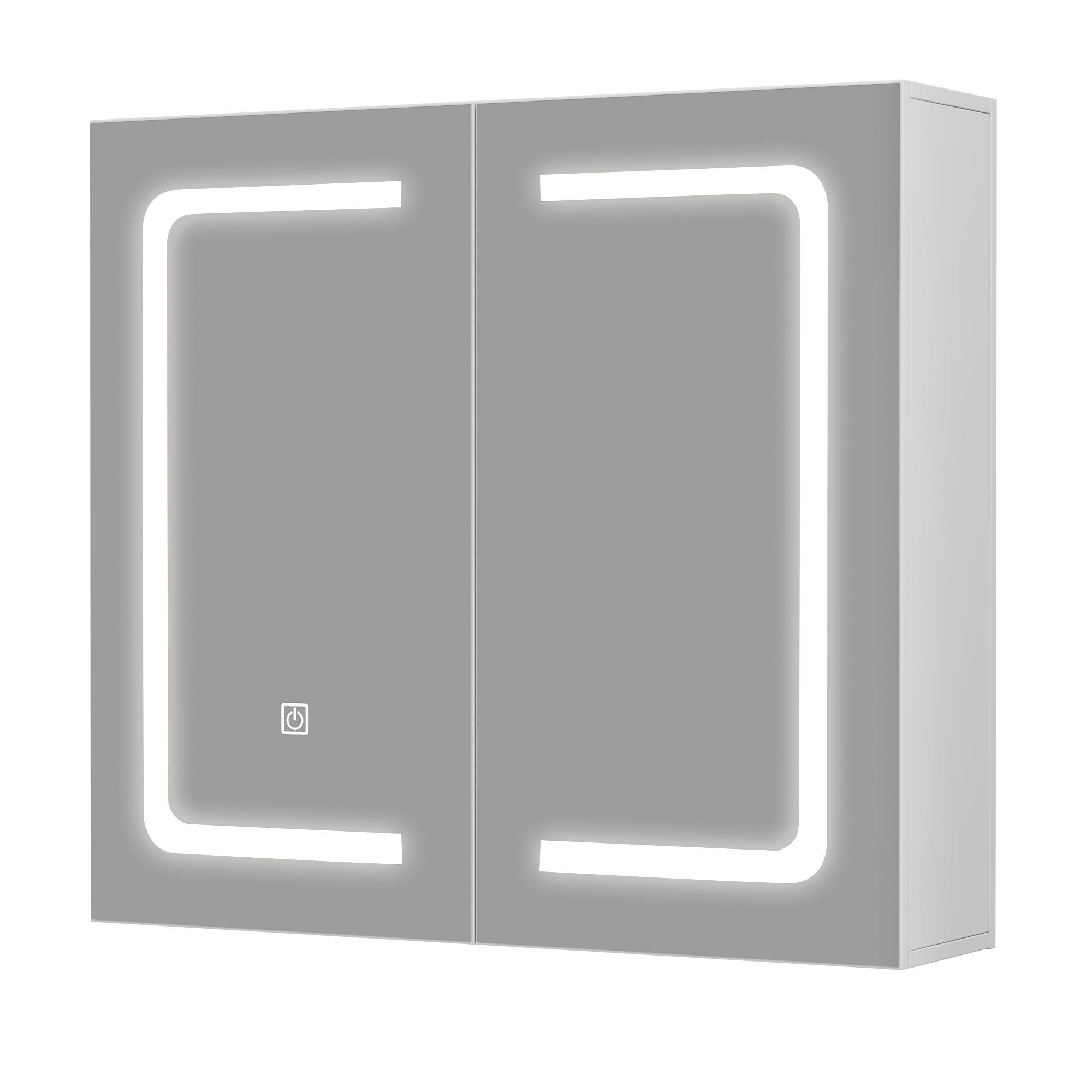 Armoire Miroir de Salle de Bain à LED avec éclairage LED et Prise ...