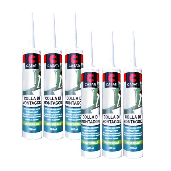 Colla Di Montaggio Per Pannelli In PVC E Polistirolo, 6 Flaconi Da 405g ...