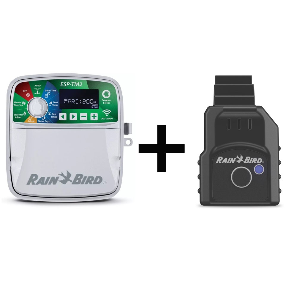 Contrôleur extérieur Rain Bird ESP-TM2 6 stations + module Wi-Fi LNK ...