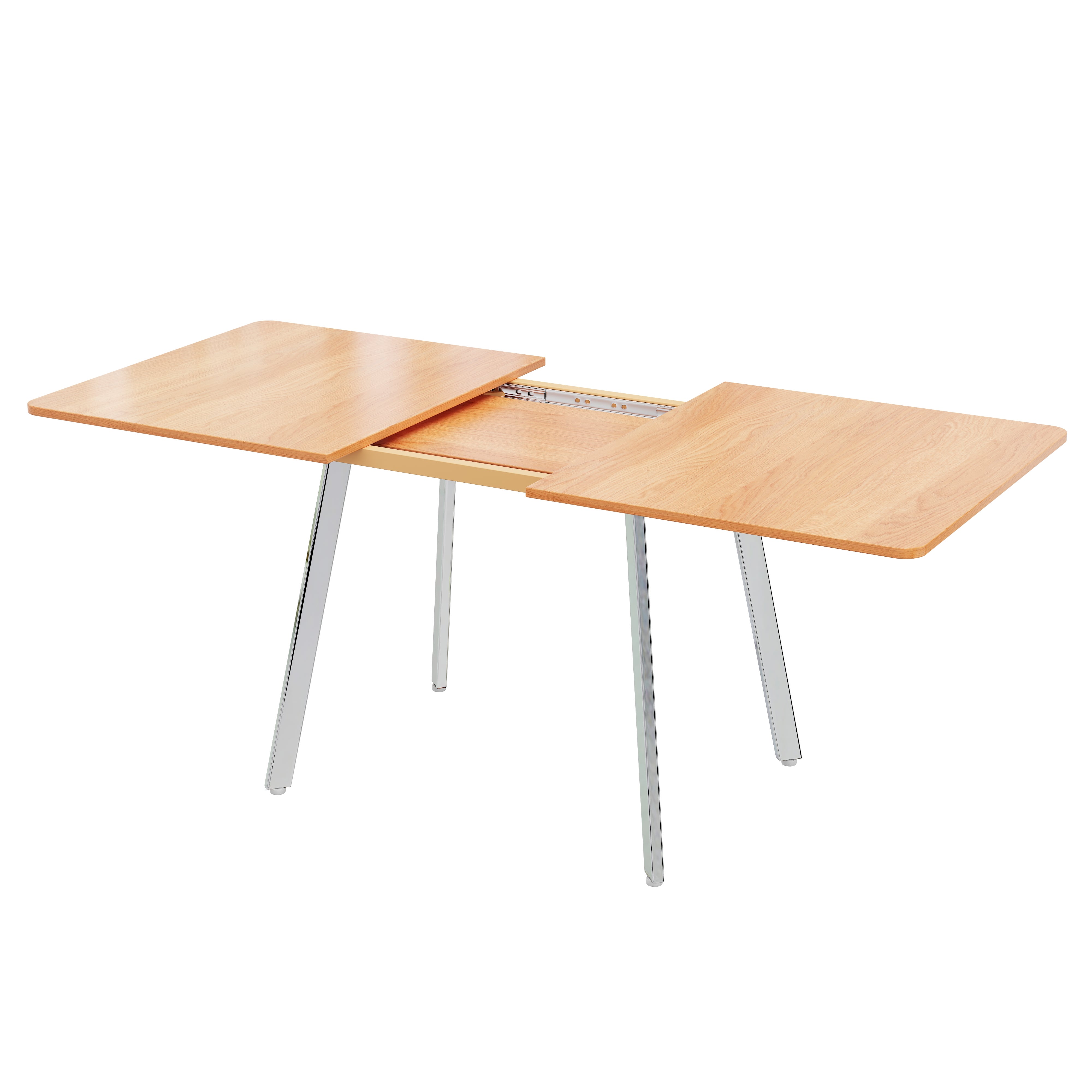 Table à manger extensible moderne, couleur naturelle élégante, pieds ...