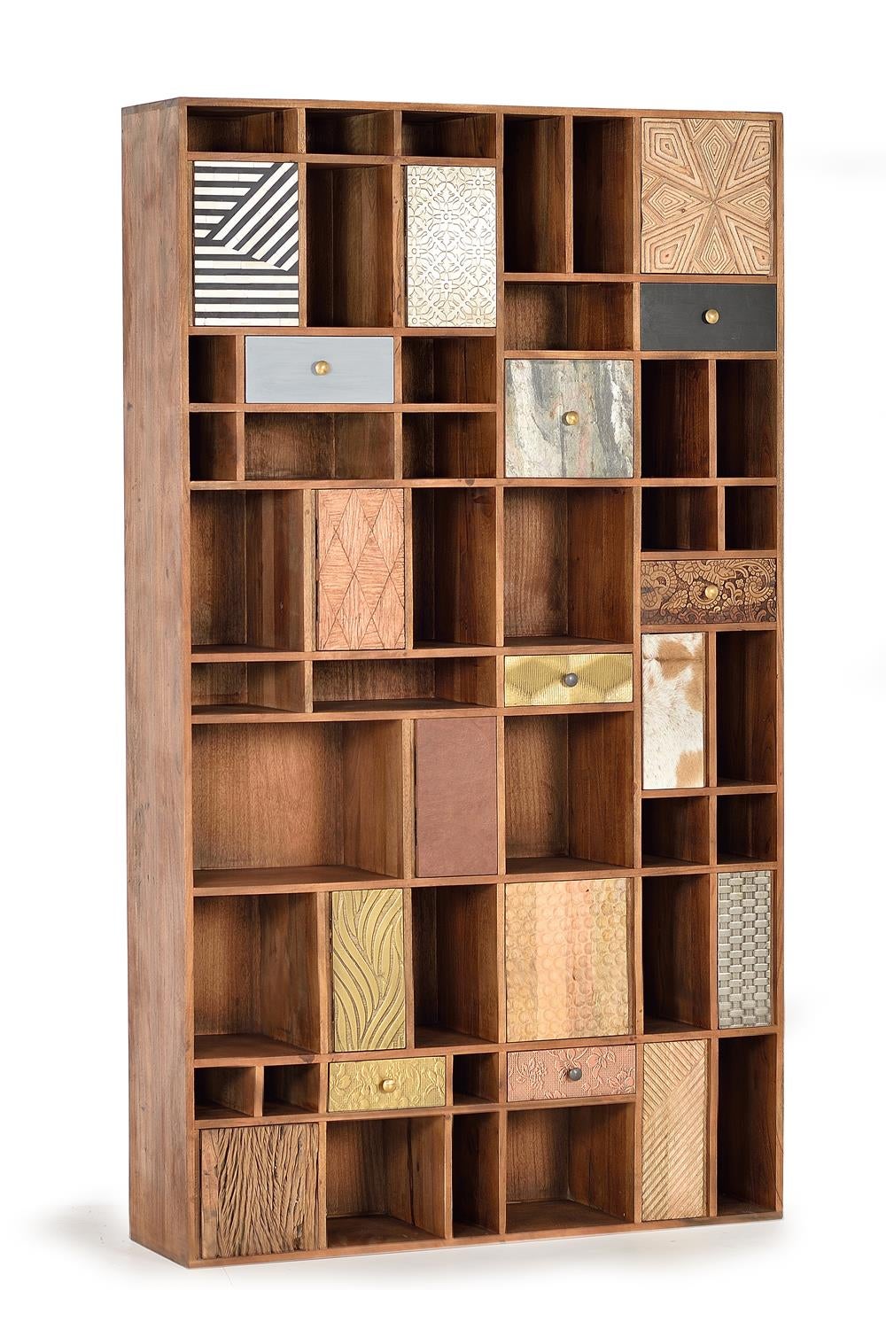 Estantería madera de mango color nogal claro 200x115x30 | Leroy Merlin