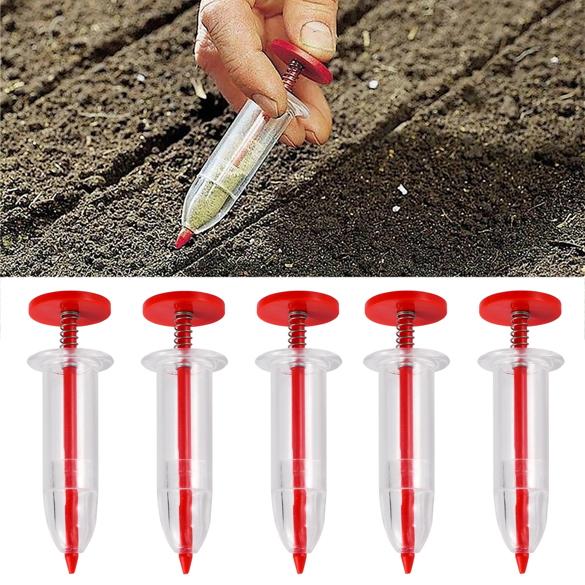 Mini distributeur de semis de graines, lot de 5 seringues, semis de ...