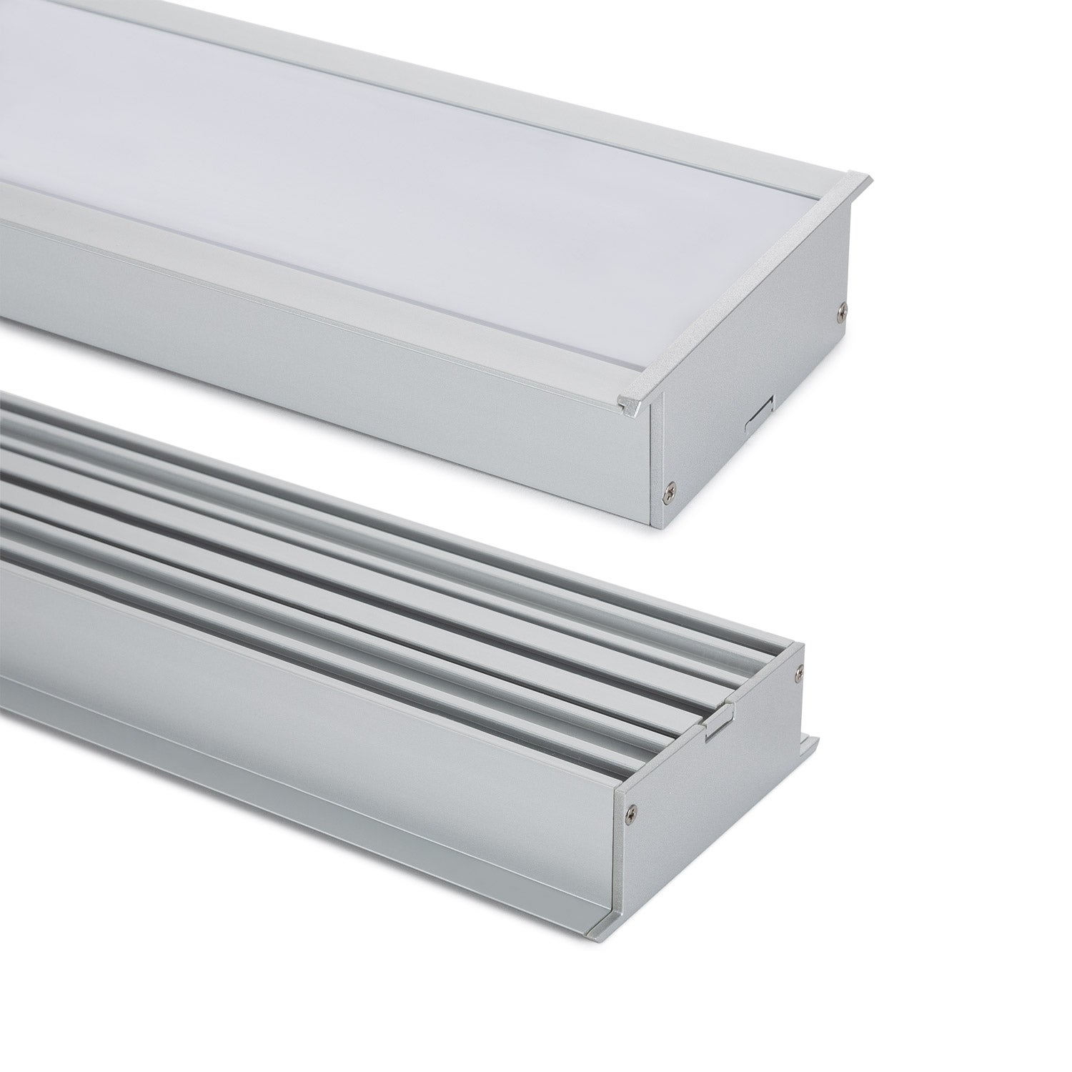 Ledkia Perfil Aluminio Empotrable XL para Tiras LED hasta 60mm Aluminio ...
