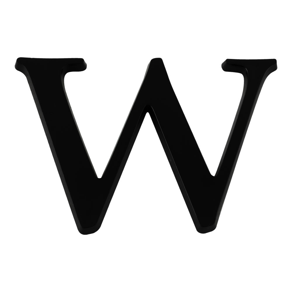 Lettre W Noire Hauteur 60mm - 4622750 | Bricoman
