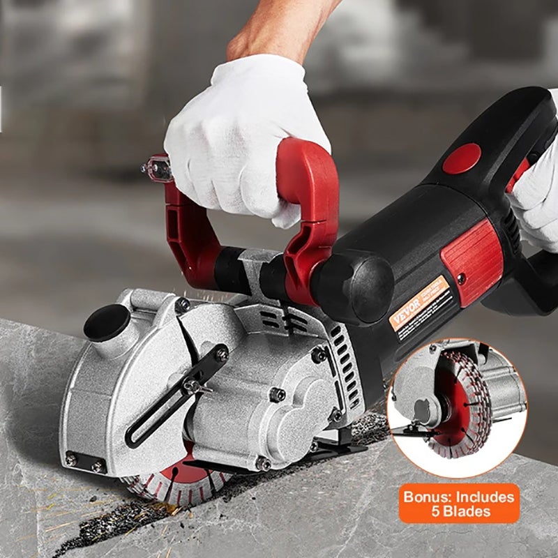 Rainureuse murale 4800 W, coupe-brique en béton, 6500 tr/min, laser ...