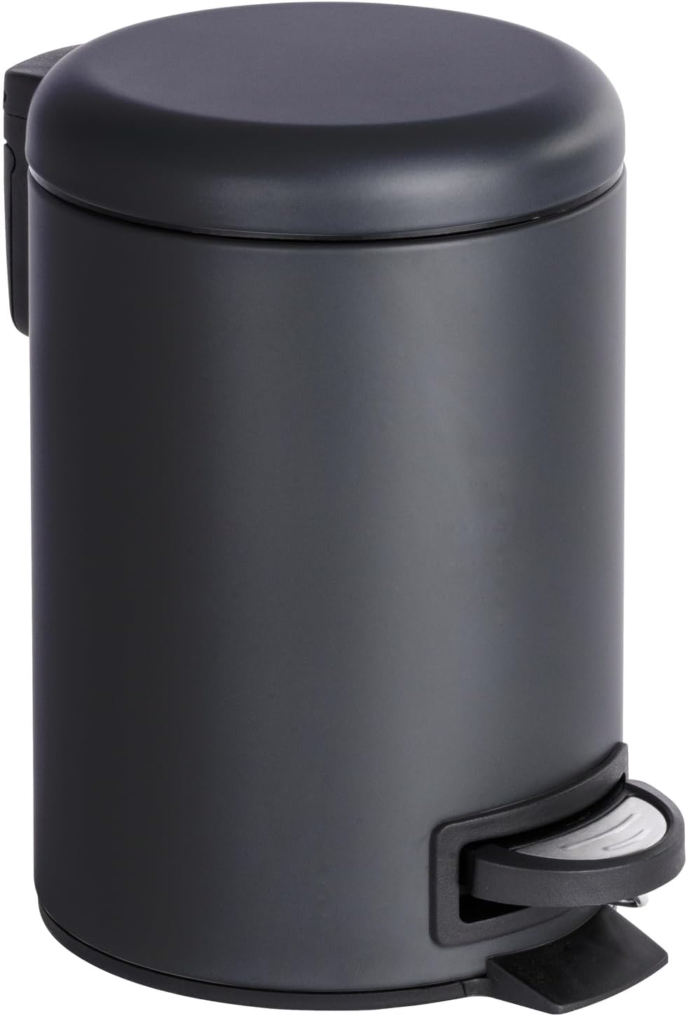 Poubelle à pédale, noir mat | Anti-traces de doigts | 6 litres | Petite ...