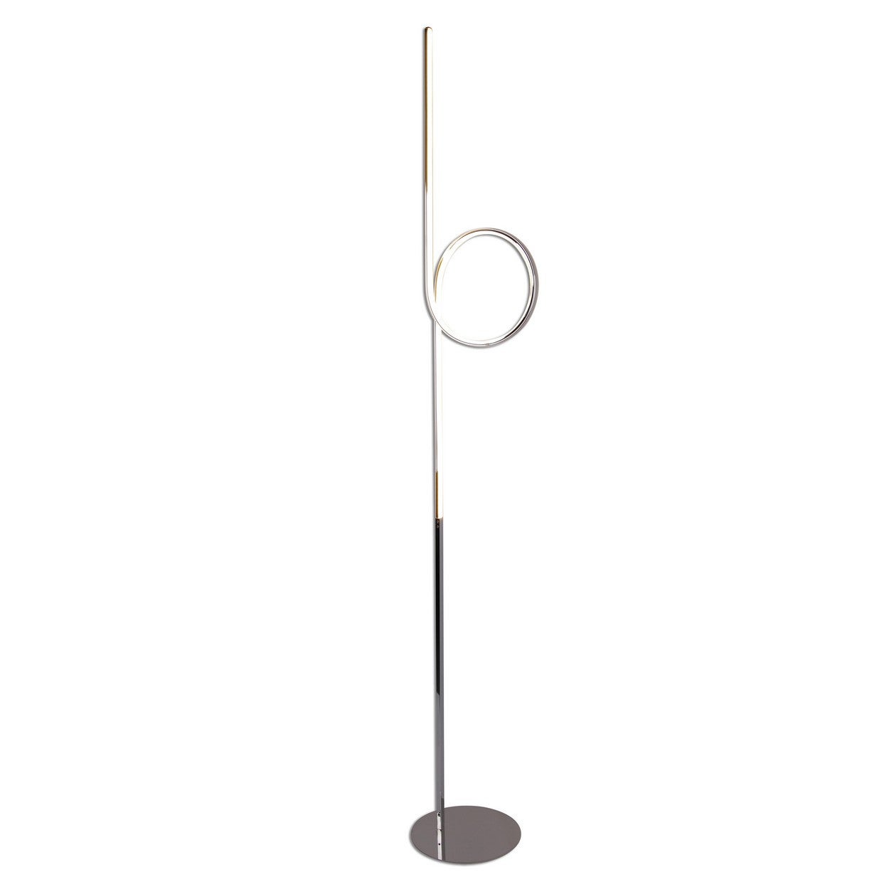 Naeve LOOP Lampadaire LED intégré Chrome 3000-3200K | Leroy Merlin