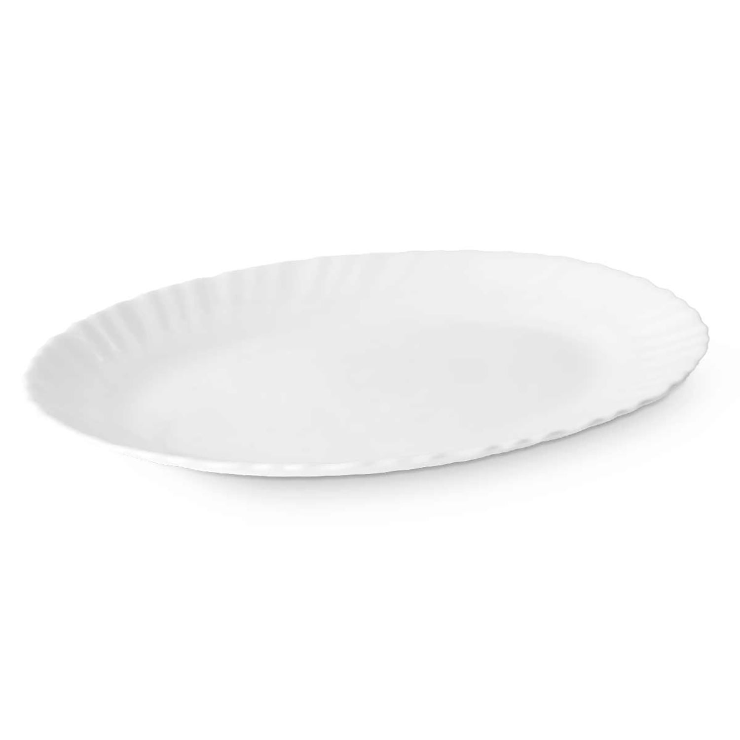 PACK 6 BANDEJAS/PLATO CLASICA OPAL 25CM 25x19x2 Cm. Color: Blanco DAM ...