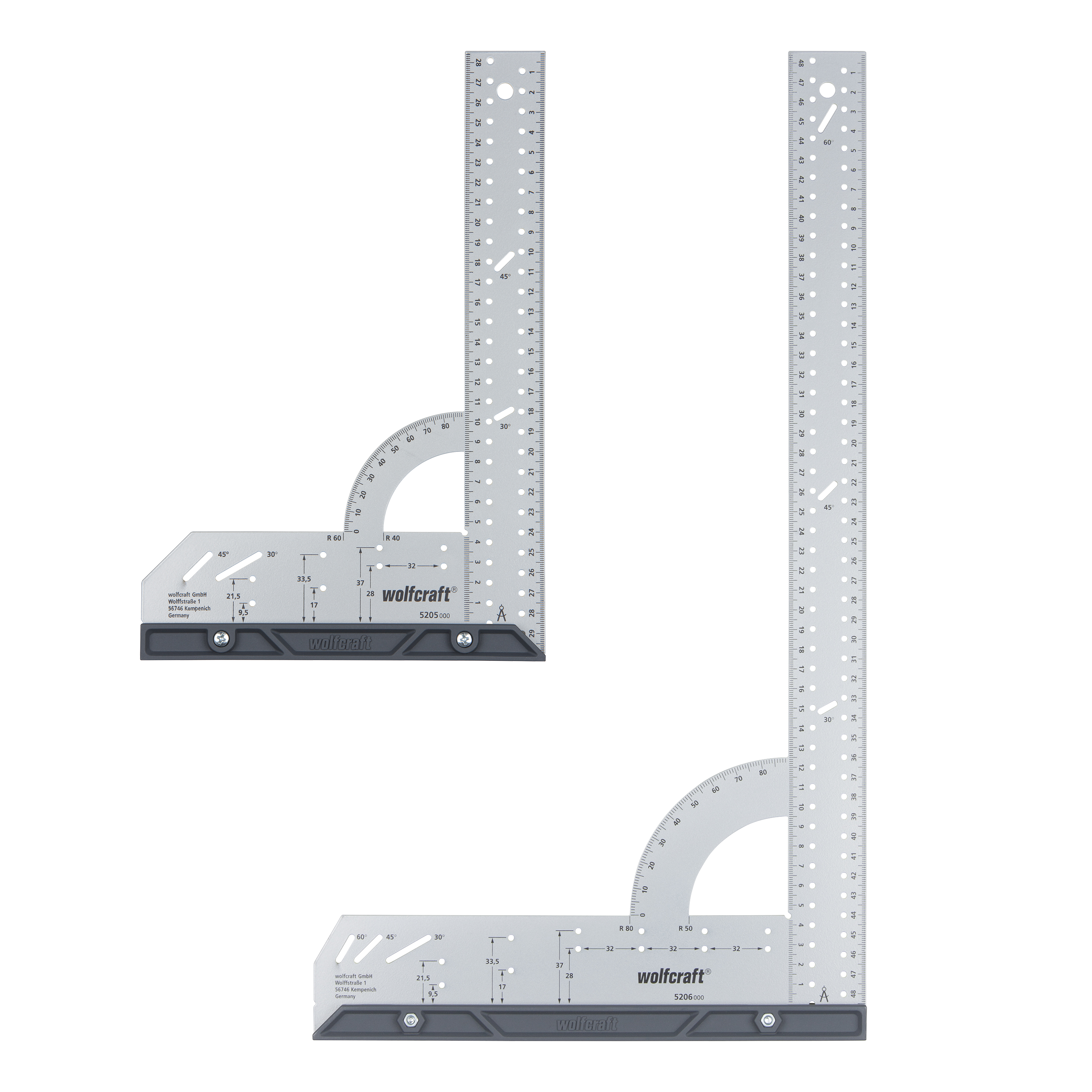 Kit de 2 Équerres de Menuisier Multifonctions - Longueur 300 et 500 mm ...