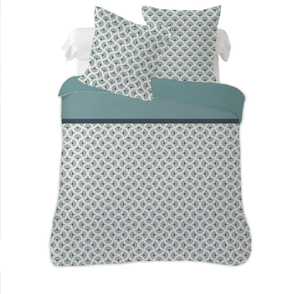 Housse de couette 240x220 BLUE + 2 taies 100% coton | Leroy Merlin