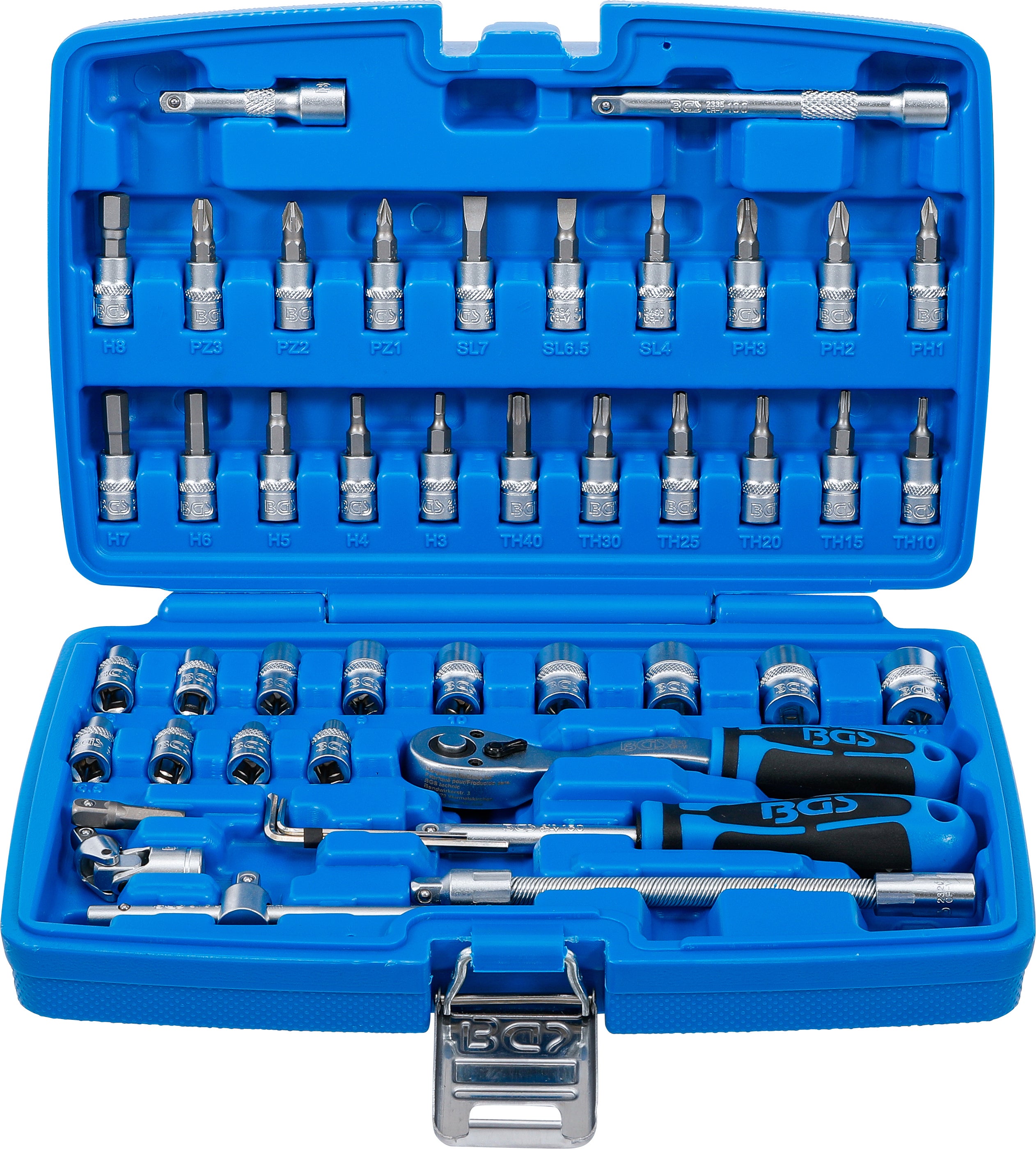 Coffret de douilles | 6,3 mm (1/4") | 46 pièces | Leroy Merlin