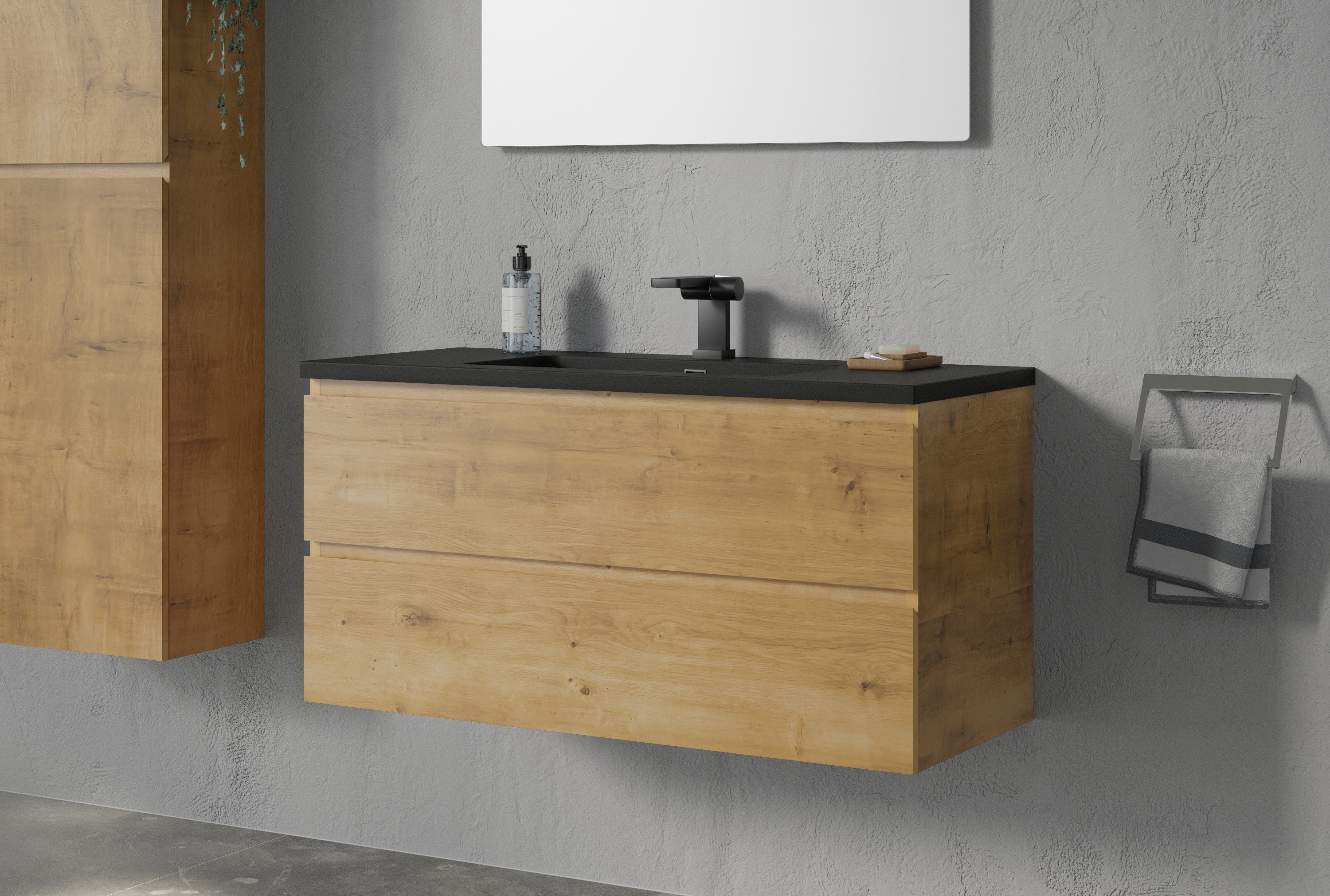 BERNSTEIN - Conjunto de muebles de cuarto de baño Alice 1000 con lavabo ...