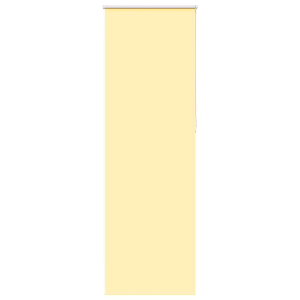 VidaXL Estor Enrollable Opaco Amarillo 75x230 cm Tela Ancho 70,7 cm ...