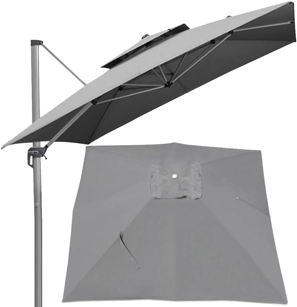 Toile de rechange pour parasol double couche, protection UV ...