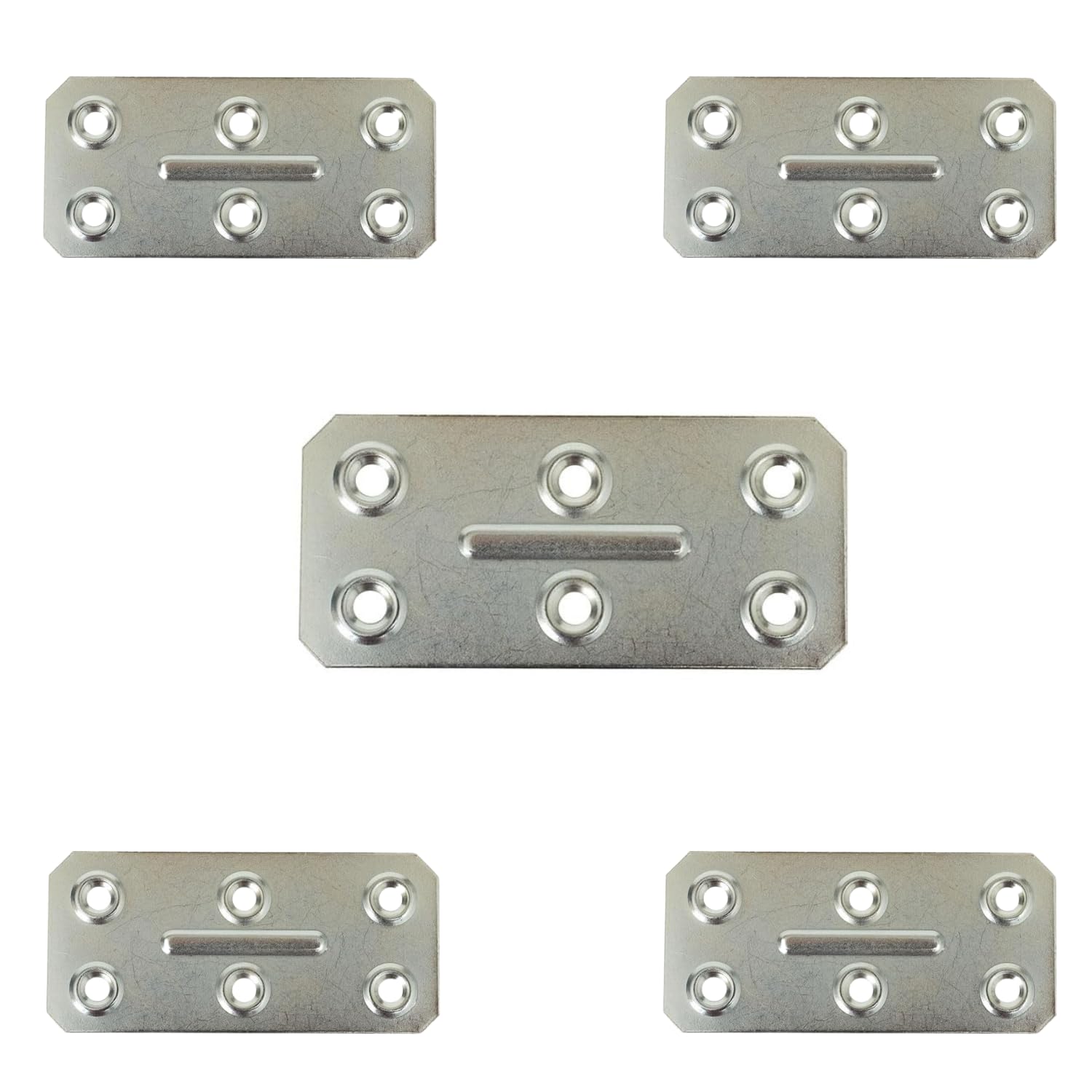 Placa de unión recta de madera para muebles 100pcs (86x40mm) | Leroy Merlin