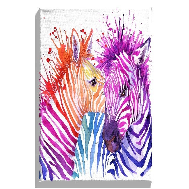 Tableau Zebra Multicouleur - 45 X 3 X 70 Cm - Homemania | Leroy Merlin
