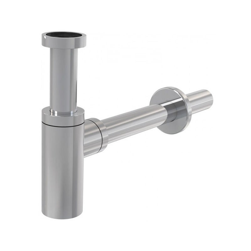 Alca Sifón de lavabo de diseño universal 100% metal cromado (A400 ...