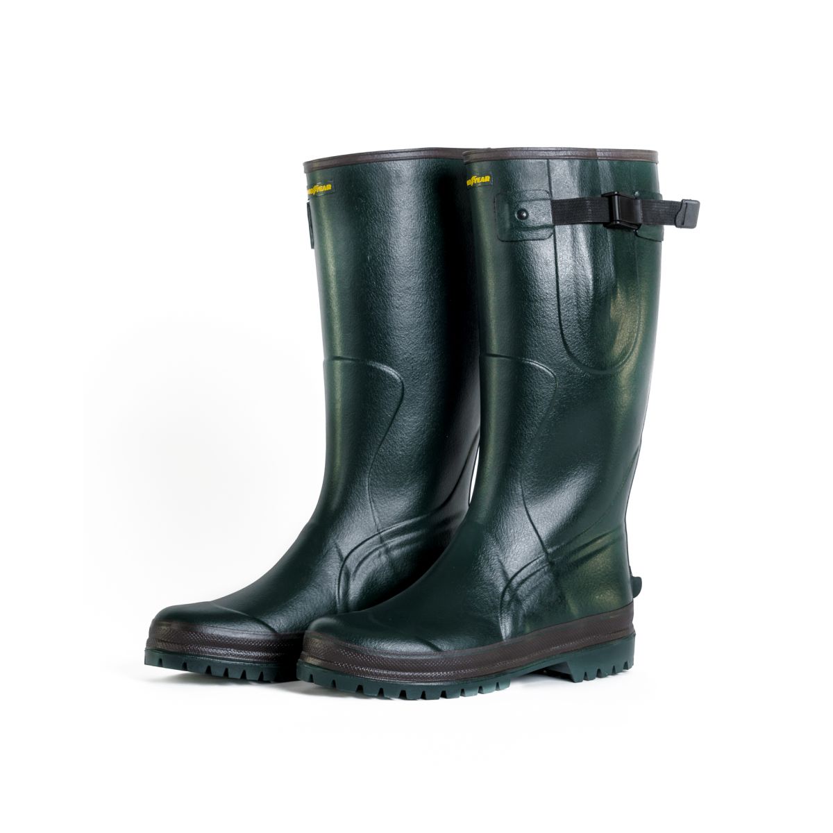 Bottes caoutchouc Vert Forêt 100% main avec insert acier - GoodYear ...