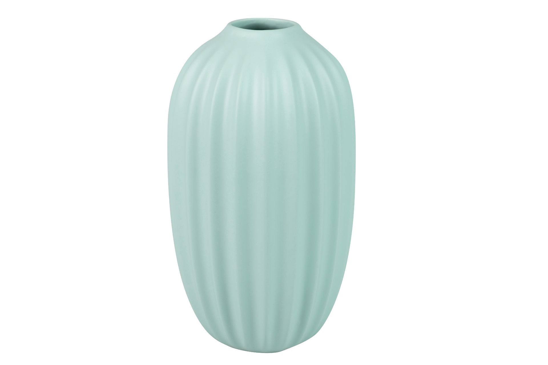 Florero Ceramica Azul Turquesa Mate 17x17x30 Cm | Leroy Merlin